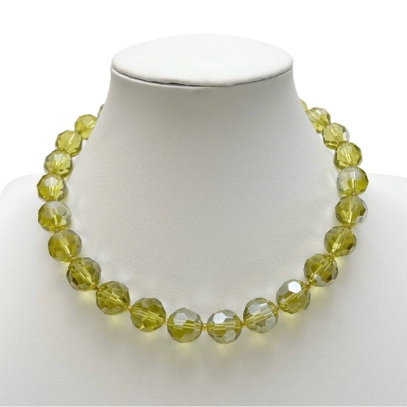 Kirks Folly | Jewelry | Kirks Folly Faceted Green Crystal Glass Beaded ...